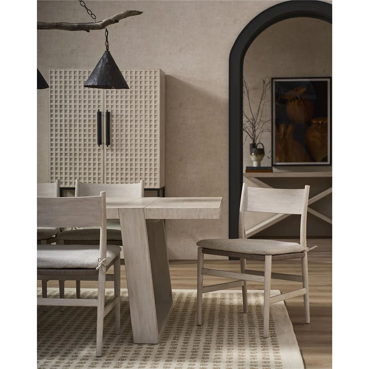 RIVER ROCK WOOD BACK SIDE CHAIR | Babette's Furniture
