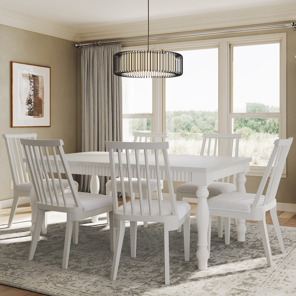 WESTPORT 7PC WHT EXT DIN SET | Near you in Leesburg and The Villages, FL.