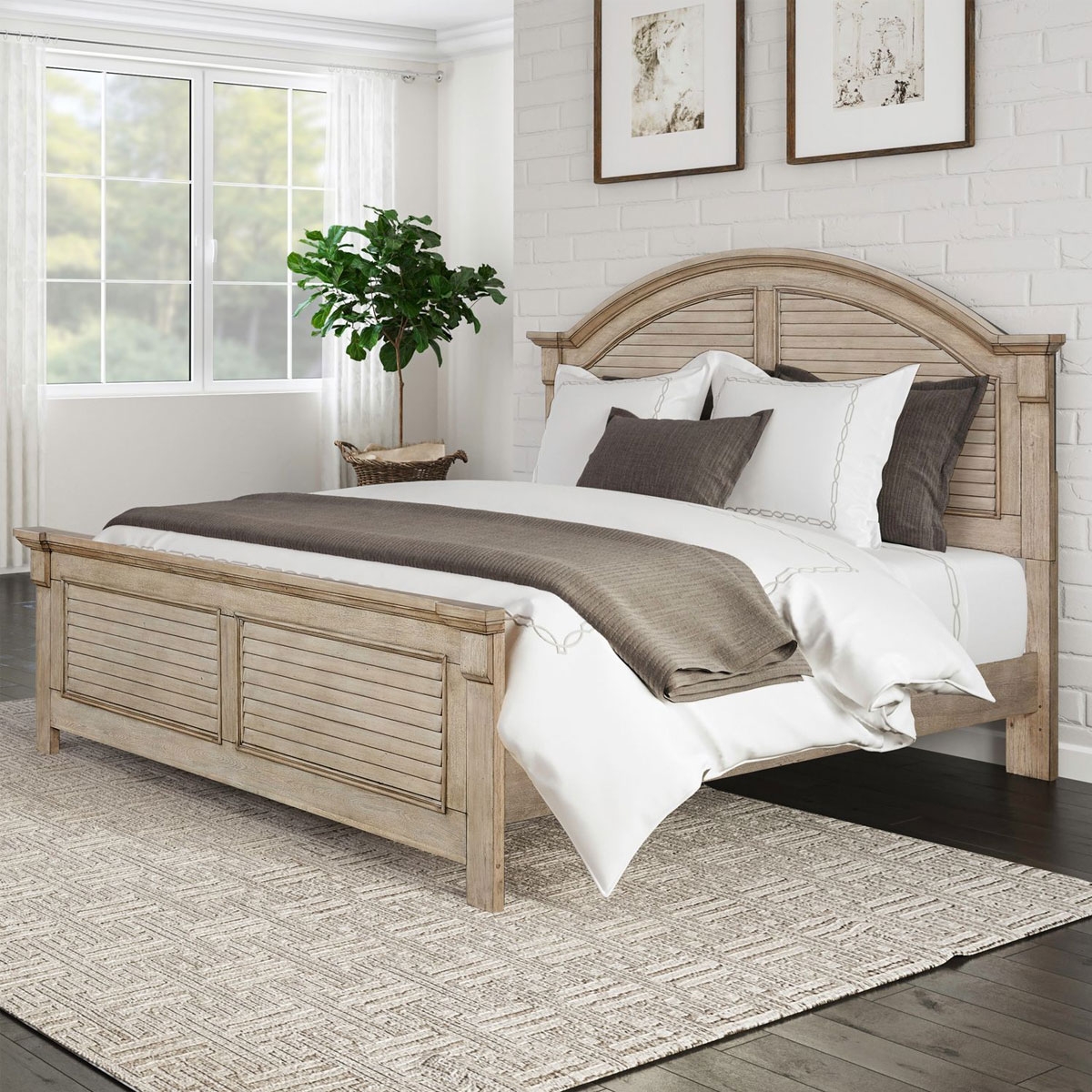 SUMMER HOUSE KING TAN BED | Near you in Leesburg and The Villages, FL.
